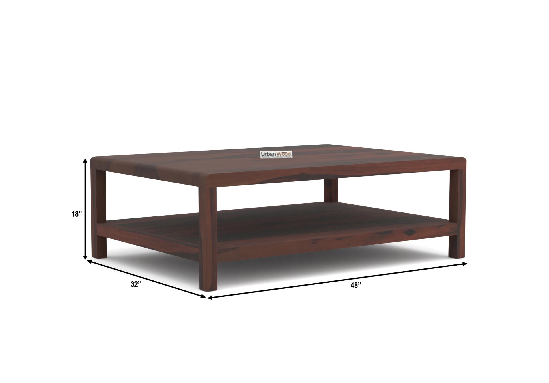 Buy Falcon Coffee Table (Walnut Finish) Online in India | UrbanWood